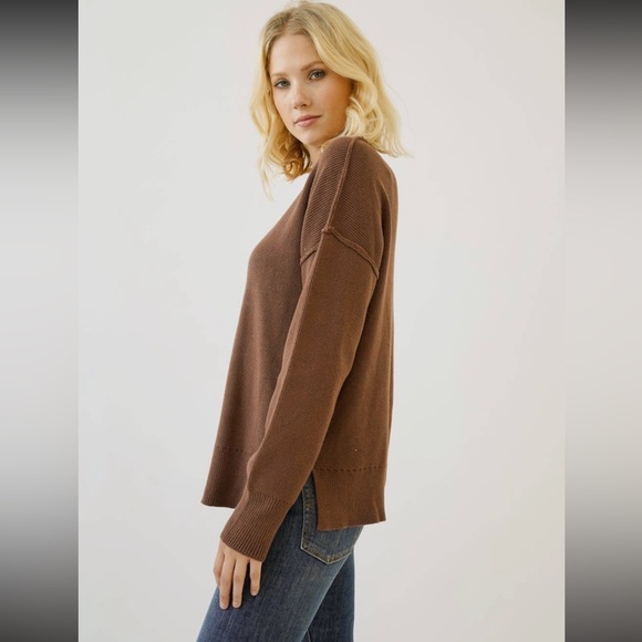 Mystree | Sweaters | Sweater Ribbed Crew Neck Brown S M L Available ...
